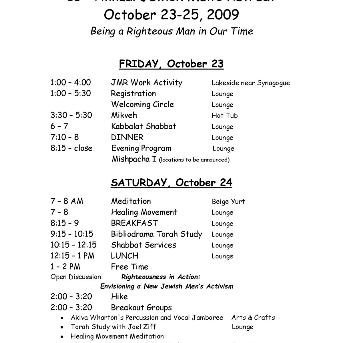 JMR 13-18 (2004-2009) - - COMPASSION. INTEGRITY. SPIRIT.